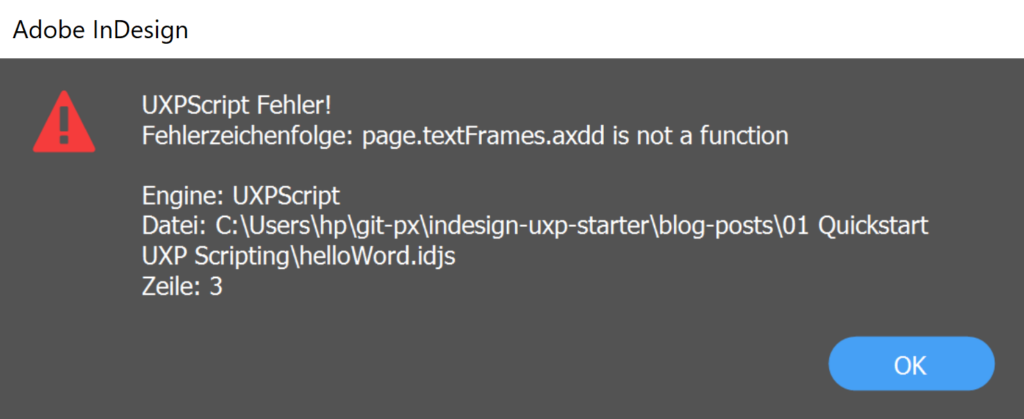 Das UXP Developer Tool | Automate InDesign with JavaScript