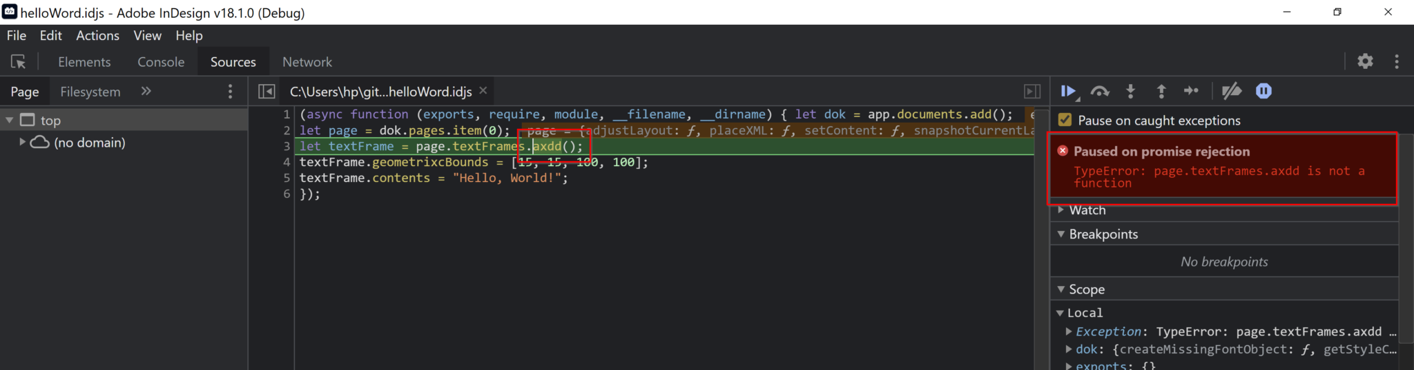Das UXP Developer Tool | Automate InDesign with JavaScript